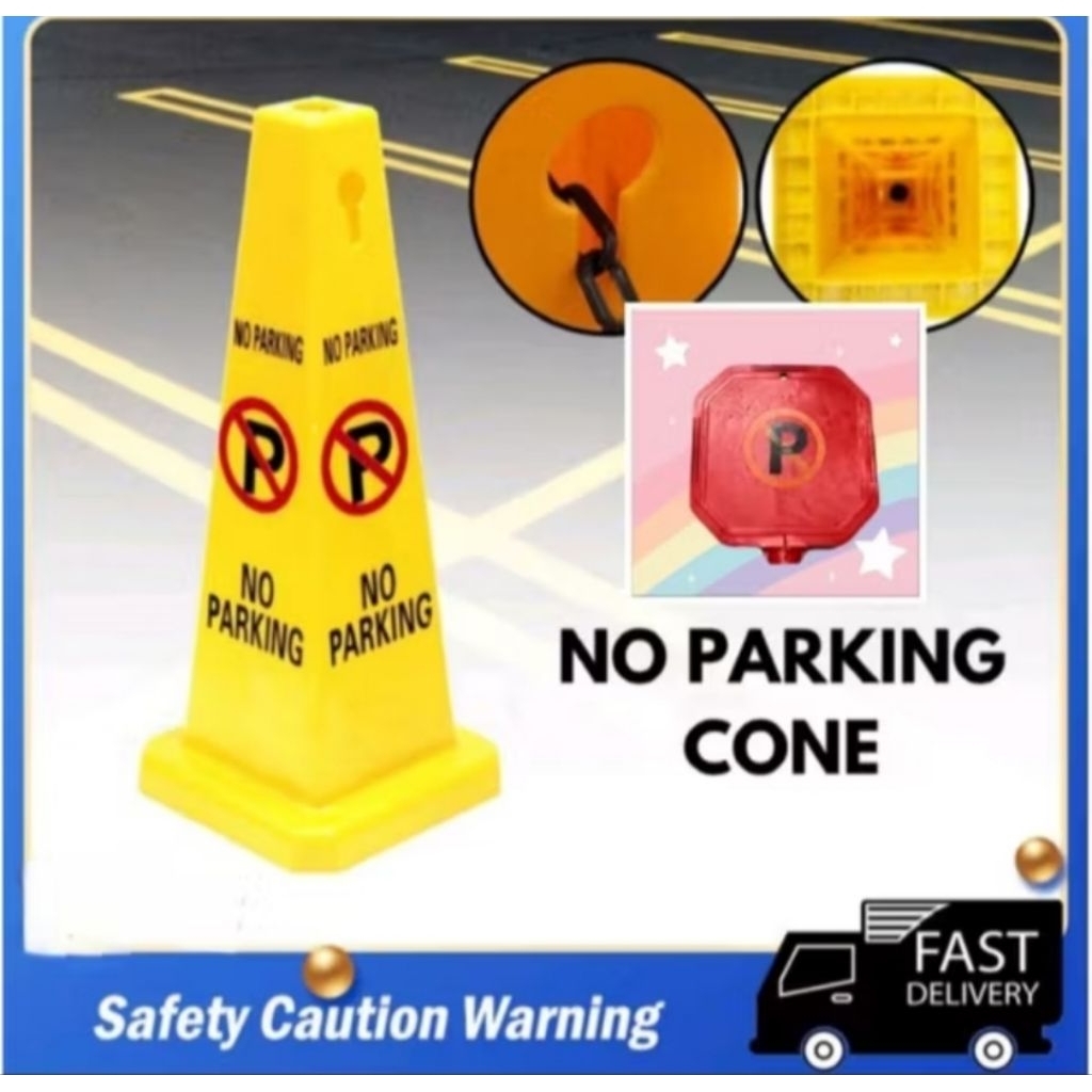 [COD] No Parking Safety Caution Warning Cone Thickened PP Plastic Road ...