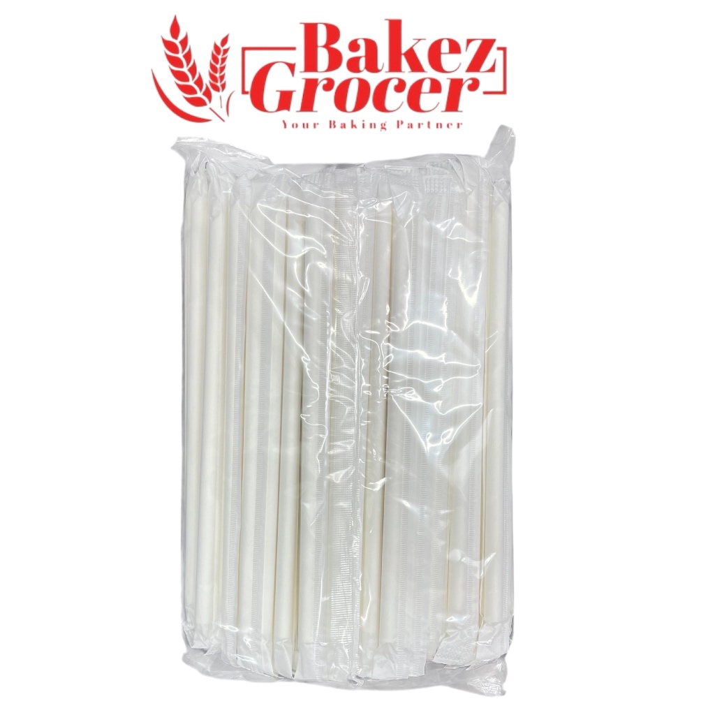 Paper Straw 8mm x 210mm individual wrap 100pcs | Shopee Malaysia