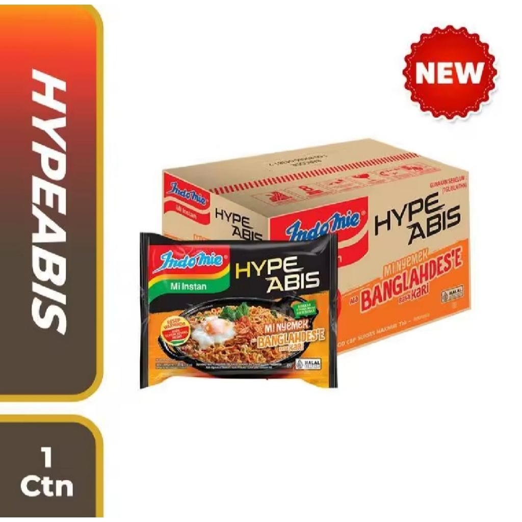 Ready Stock Indomie Hype Abis Banglahdes'e 1box isi 40Pack Mie Nyemek ...