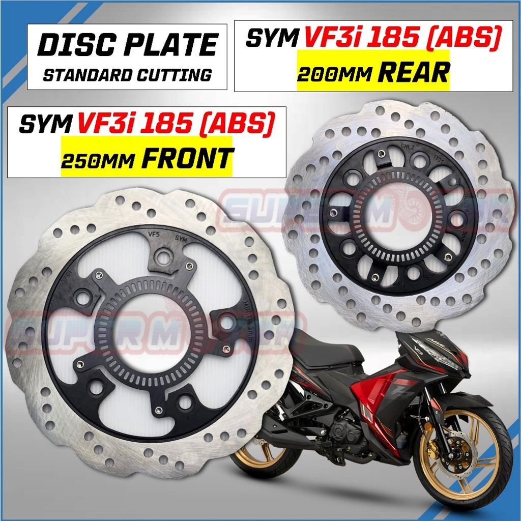 SYM VF3i 185 ABS LE/ V2 PIRING DISC DEPAN BELAKANG REAR & FRONT DISC ...
