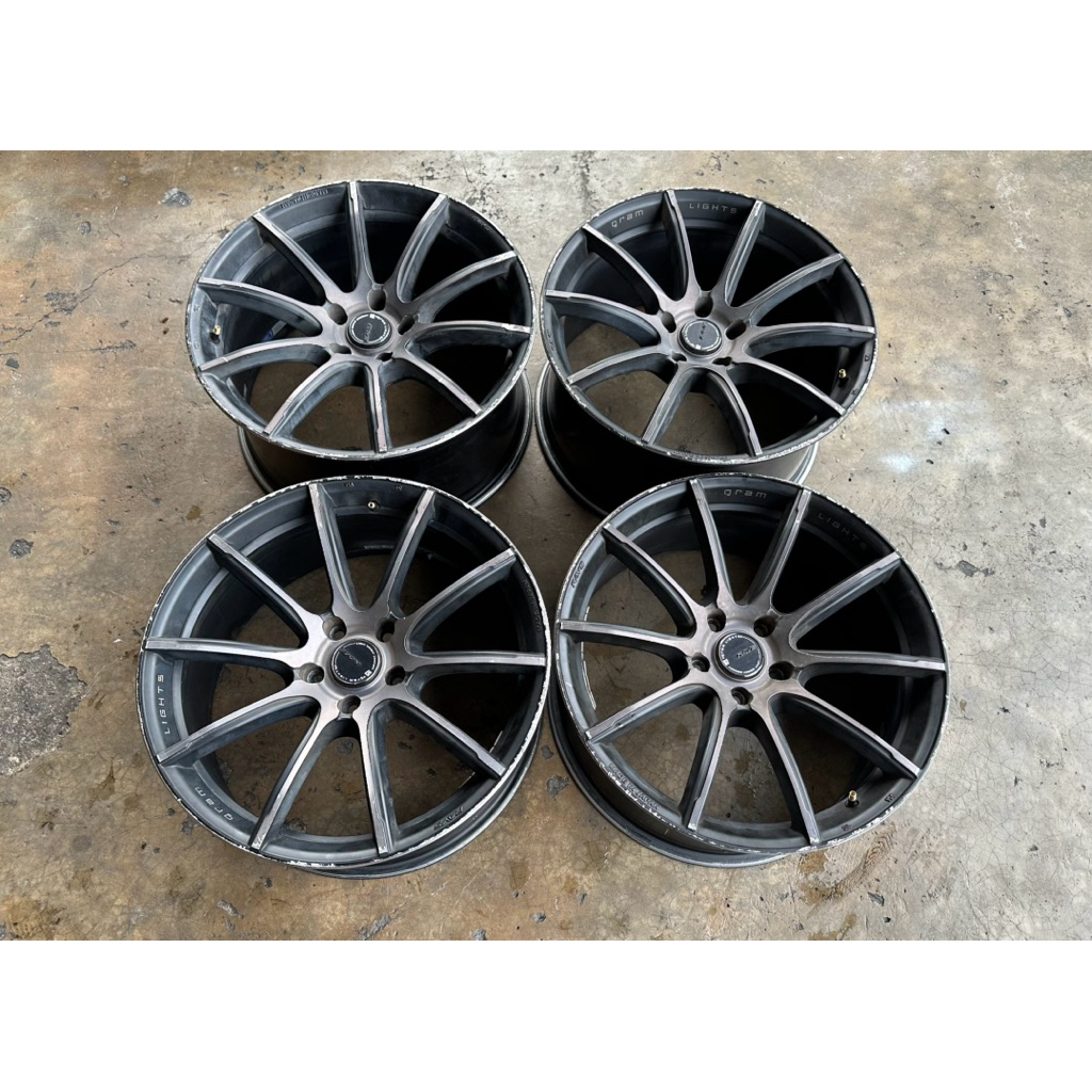 Original Rays Gram Lights GL-57GMA JDM Sport Rim 19 inch Staggered Made ...