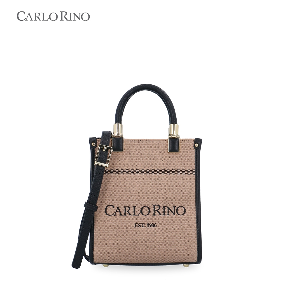 Carlo Rino Logogram Mini Tote - Black | Shopee Malaysia