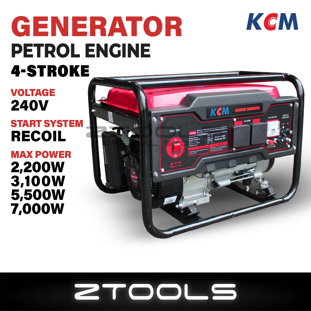 (ZTOOLS) Gasoline Generator 4-Stroke Petrol Engine Generator Set LUTIAN SENCI Europower Ducar ...
