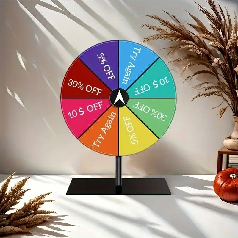 Fortune Wheel,Tabletop Prize Turntable,Lucky Draw Roulette Wheel ...