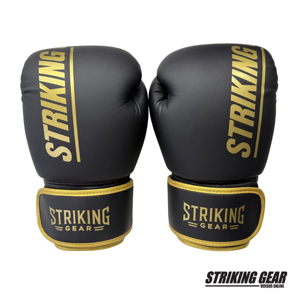 Striking Gear Black & Gold Boxing Gloves | Shopee Malaysia