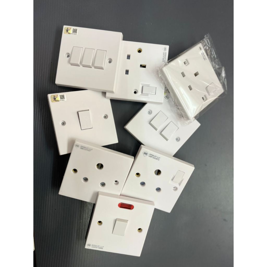 High Quality Wall Switch Socket SIRIM 13A (Lamp Switch & Plug Point ...
