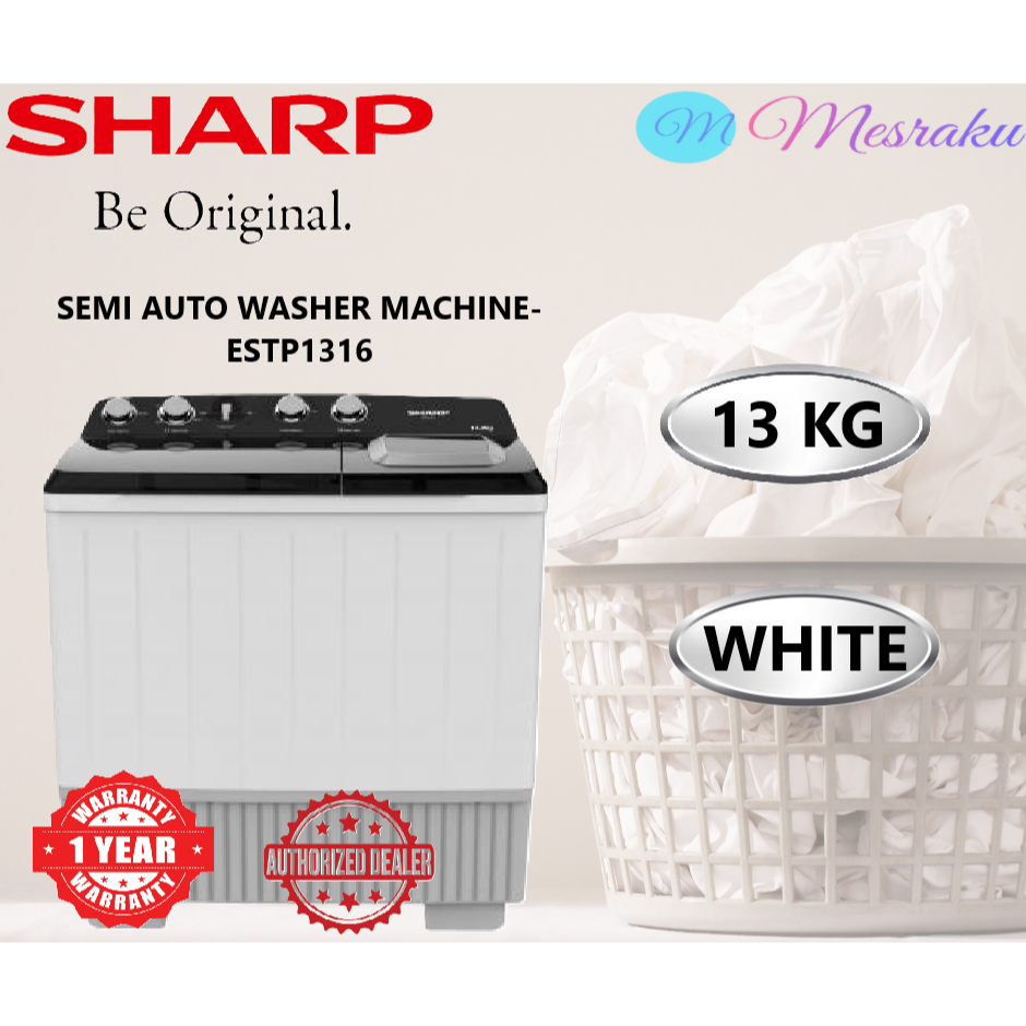 Sharp 13KG Semi Auto Washer Machine- ESTP1316 | Shopee Malaysia