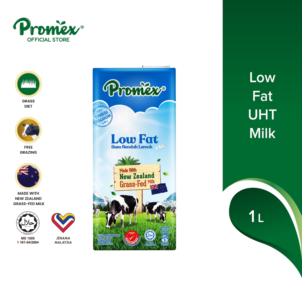 Promex Grass-fed UHT Low Fat 1liter | Shopee Malaysia