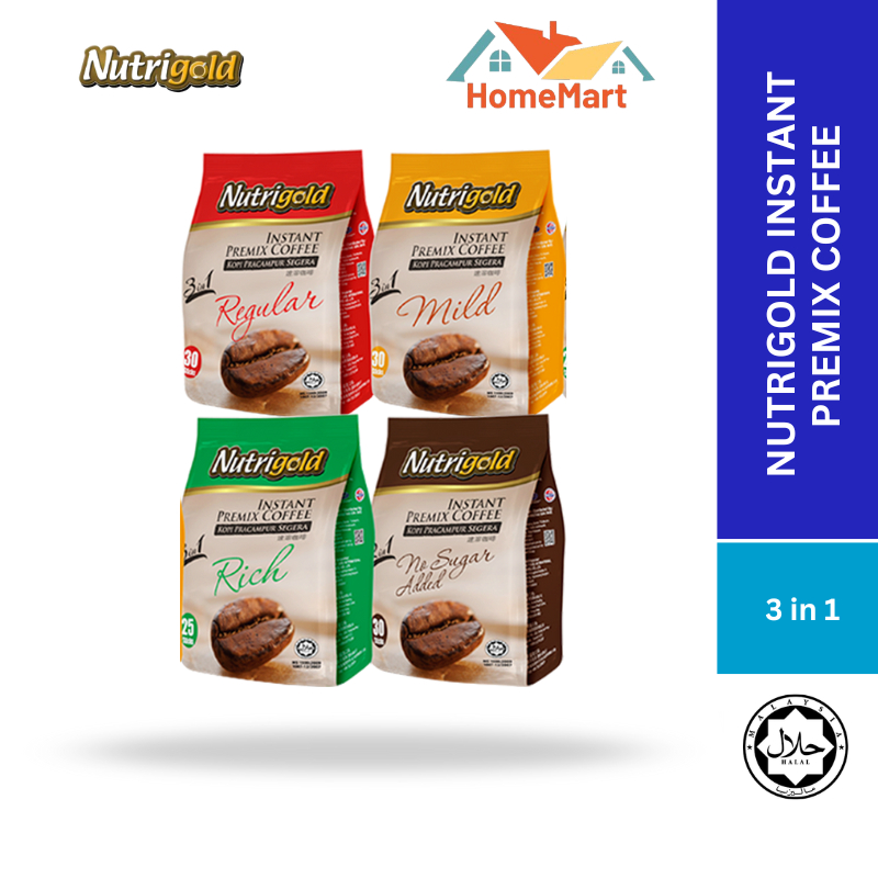 Nutrigold instant premix coffee (regular/ mild / rich / no sugar added ...