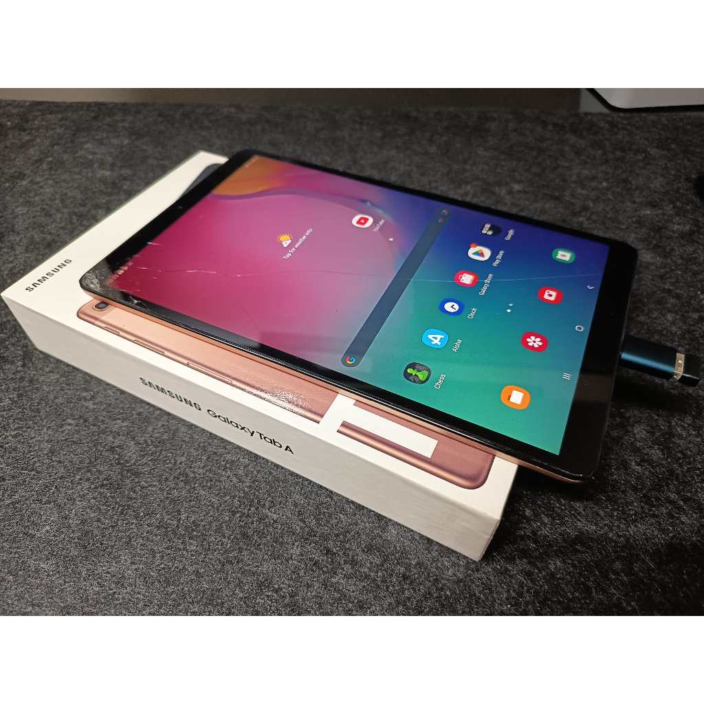 (Touchscreen need repair/screen crack) Samsung Galaxy Tab A 10.1" WIFI 1920x1200 Gold + Wireless ...