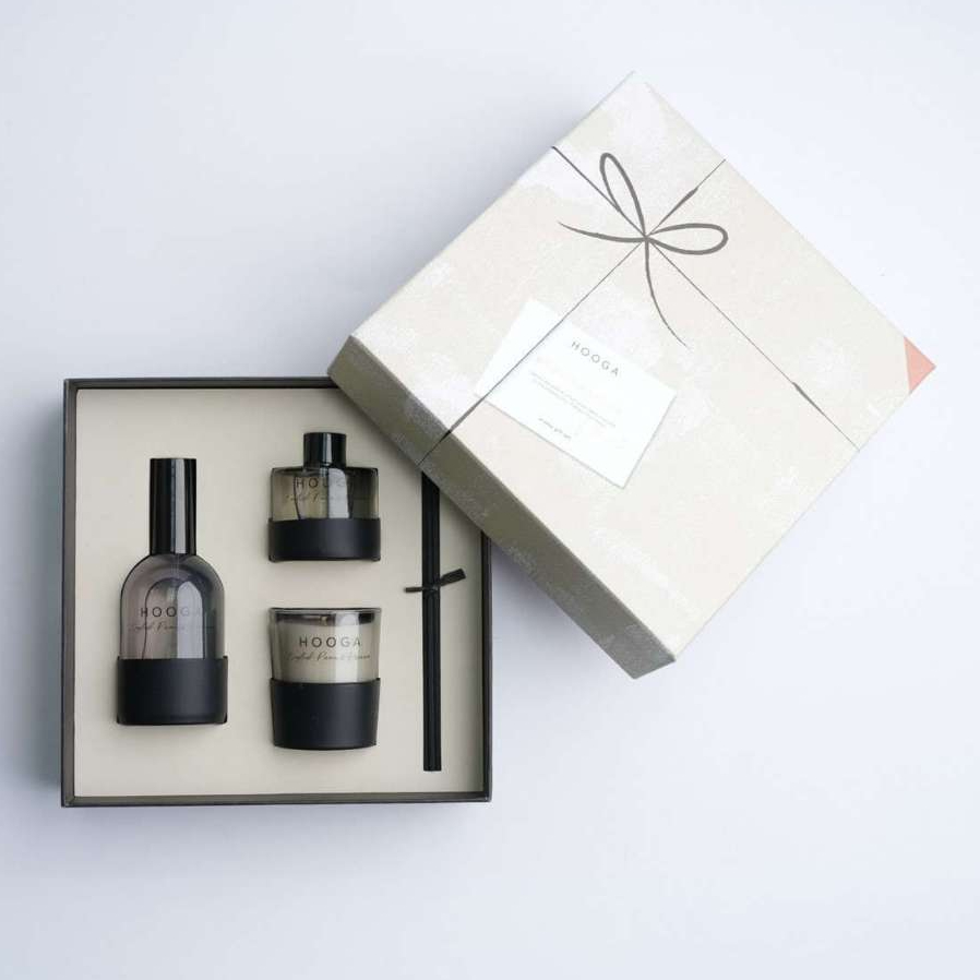 HOOGA Black Series Gift Set | Reed Diffuser 50ml + Room Spray 100ml ...