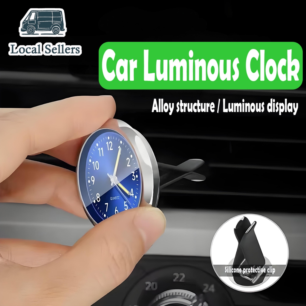 【Shipping from Malaysia】Luminous Car Vent Clocks ,Watch for Dashboard ...