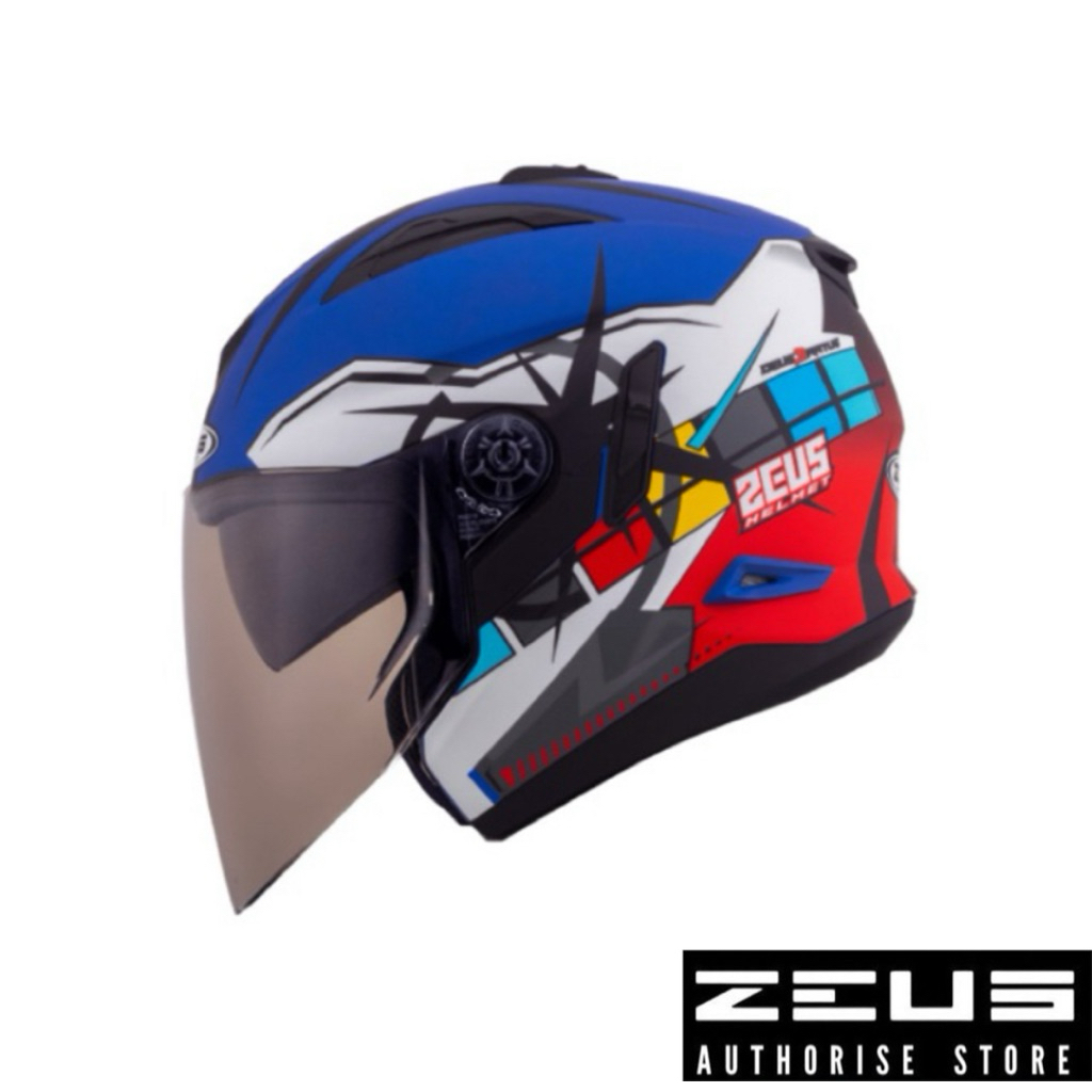 ZEUS HELMETS ZS-613 V1 OPEN FACE NEW GRAPHIC 2024 | Shopee Malaysia