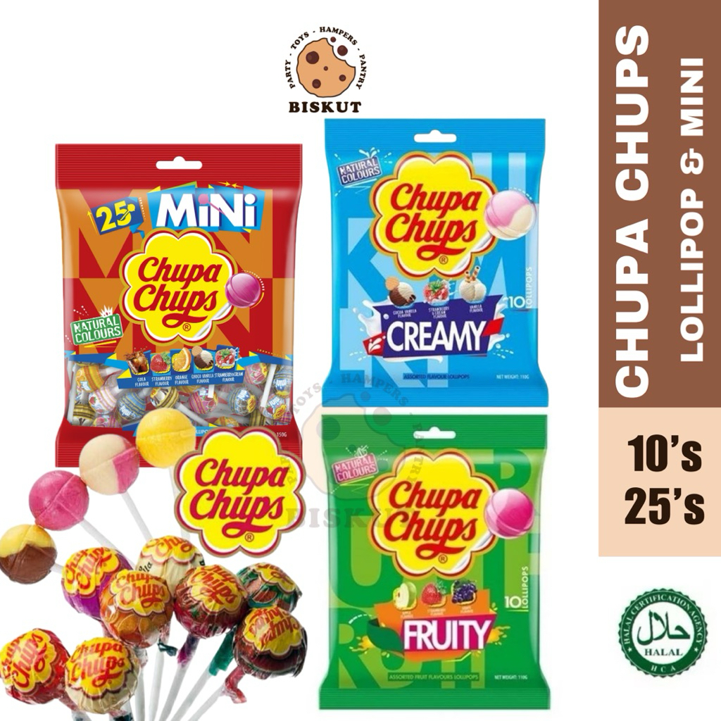 Chupa Chups Assorted Flavour Mini Lollipops 25'S /CHUPA CHUPS THE BEST ...