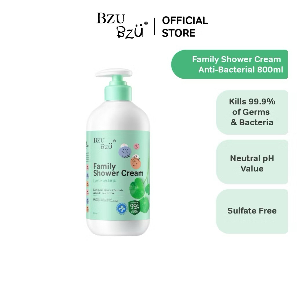 BZU BZU Family Shower Cream Anti-bacterial (800ml) | Shopee Malaysia