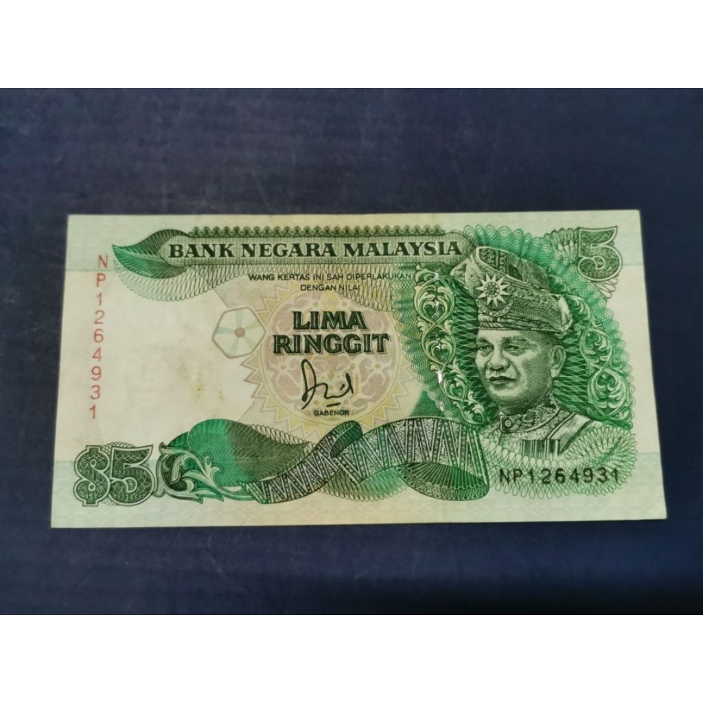 Offer M10 Banknote Malaysia Rm5 Siri 6 Flag Cross NP1264931 Condition ...