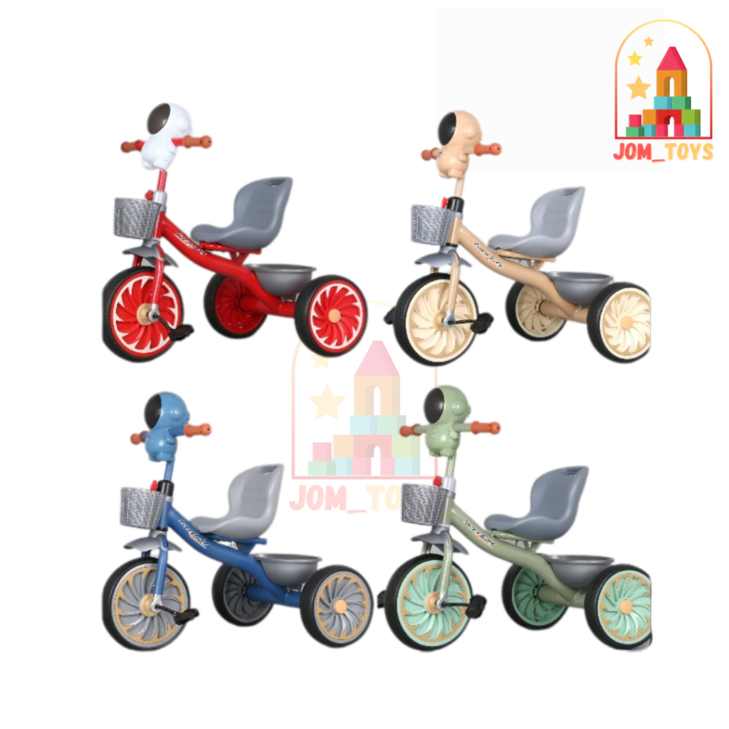 Baby Kids Tricycle with Basket & Seat – Basikal Kanak-Kanak / Baby ...