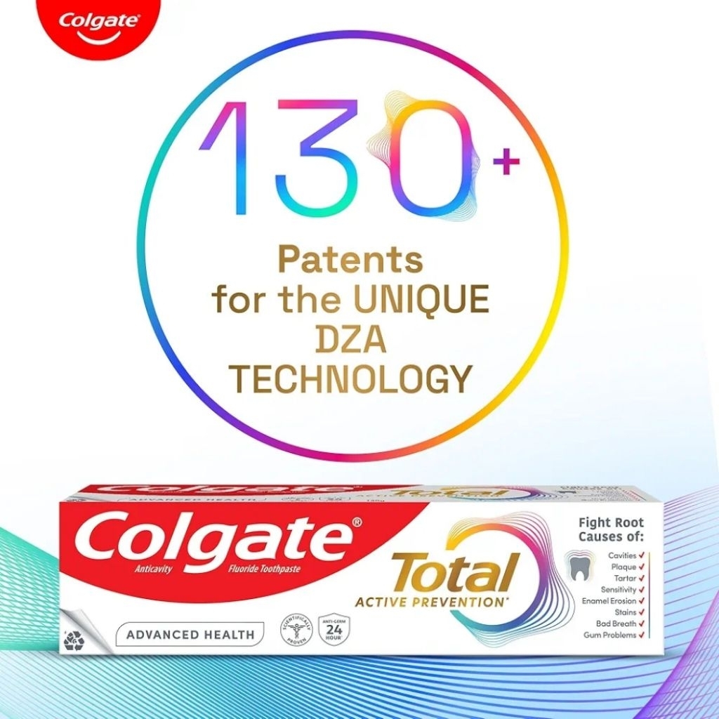 Colgate Total 120gm Advanced Health Antibacterial Toothpaste, Stronger ...