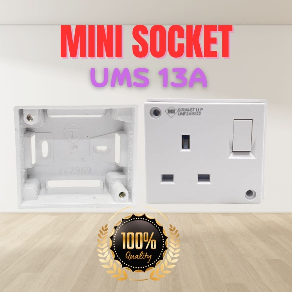 Base Mini Switch Socket UMS 13A | Shopee Malaysia