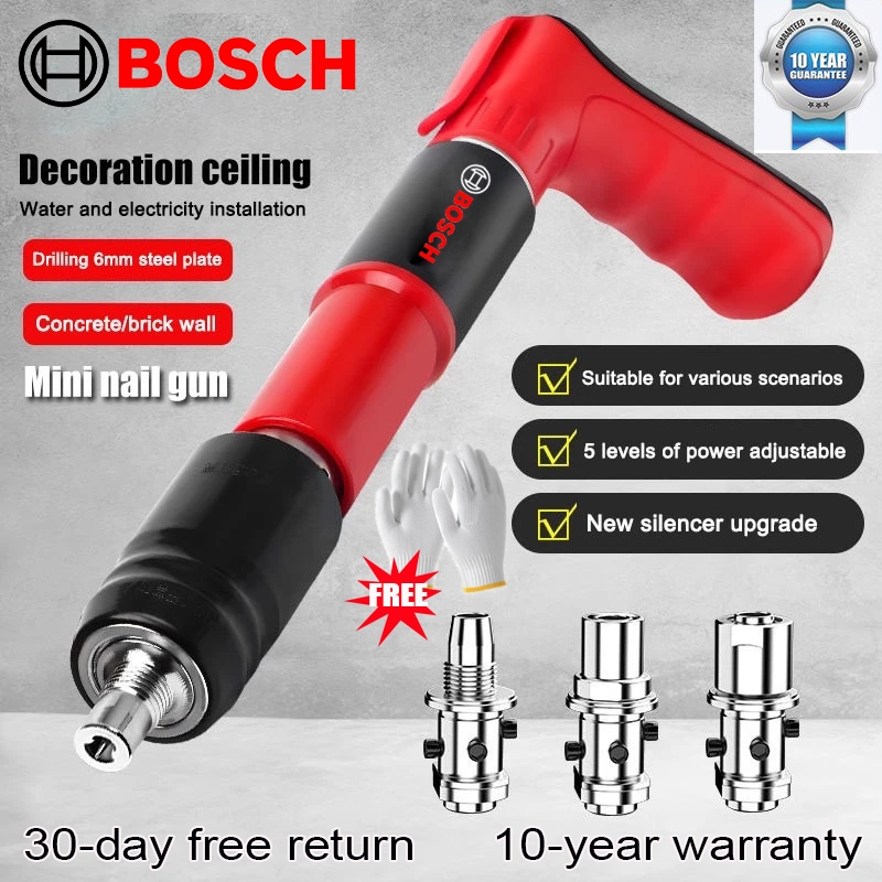 Original Bosch nail Gun Electric Heavy Duty Manual Steel Nails Gun For ...
