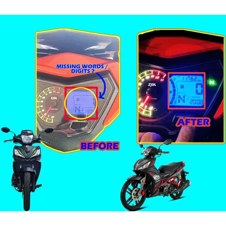 SYM VF3i Meter / speedometer DISPLAY SCREEN / LCD SCREEN/Speedometer ...