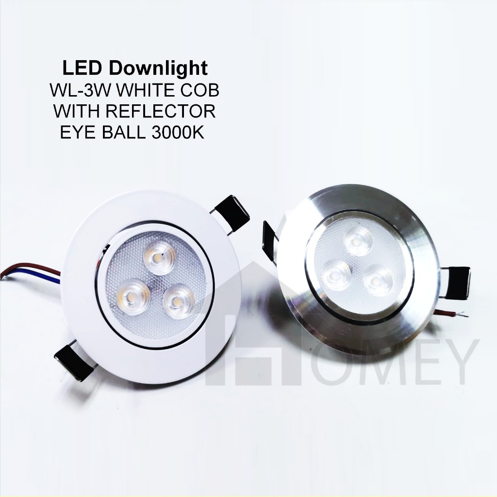 HOMEY/LAMPU LED EYEBALL 3W/LED RECESSED EYE BALL/SPOTLIGHT ROUND/LED ...