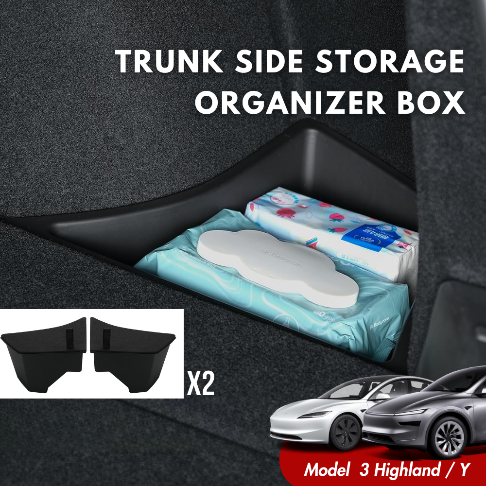 Tesla 2025 Model 3 Highland/Y Juniper Rear Trunk Organizer Storage Box ...