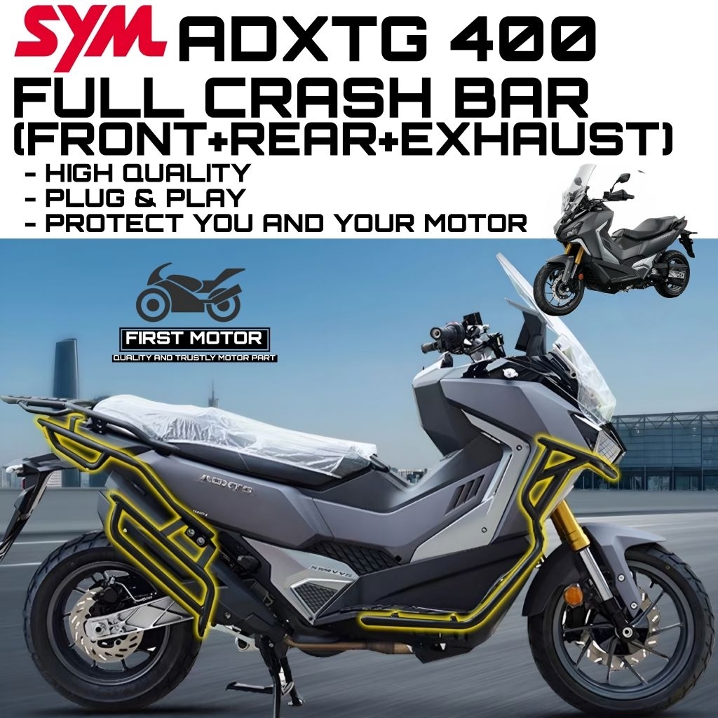 CRASH BAR SYM ADXTG400 ADXTG 400 FULL CRASH BAR (FRONT+REAR+EXHAUST ...