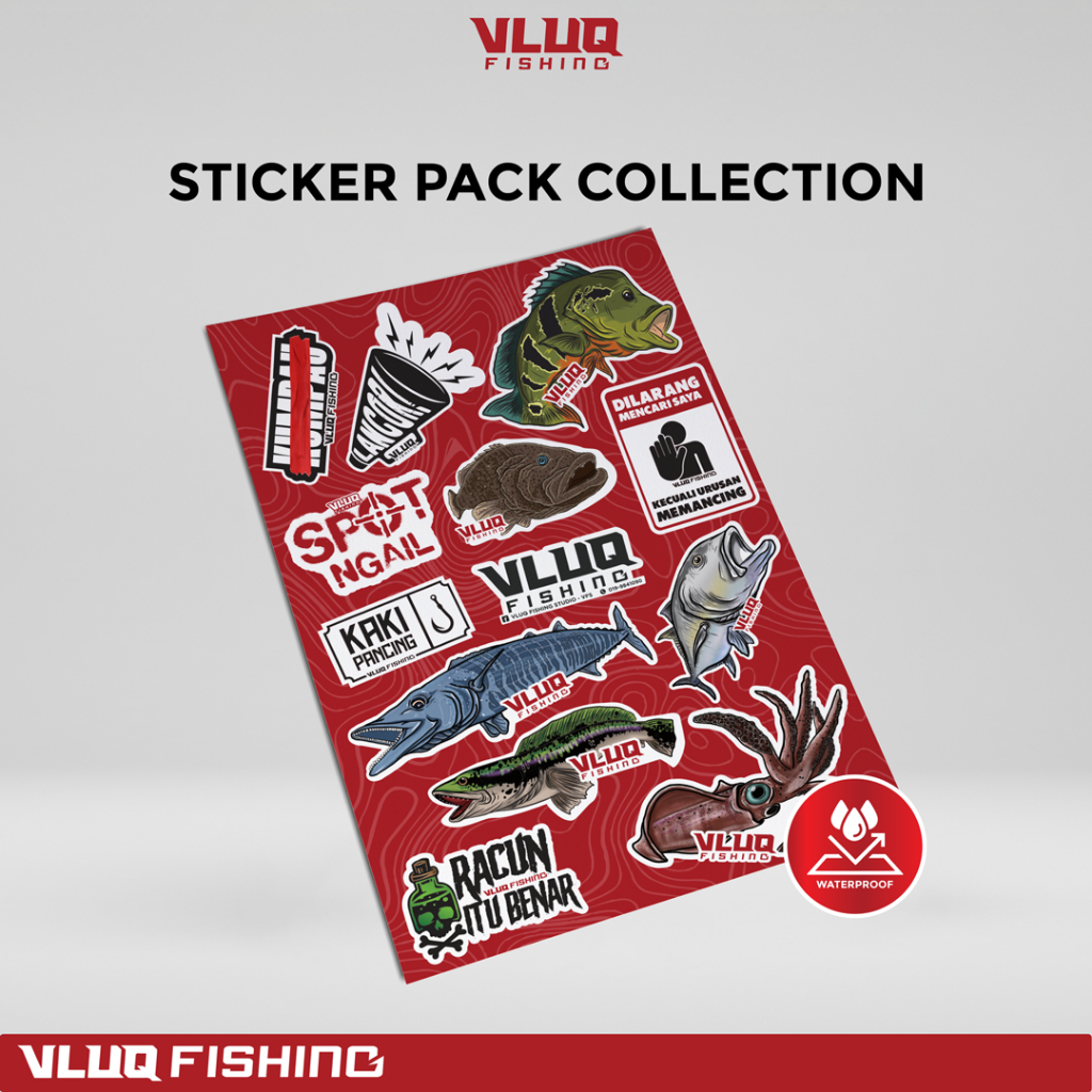 VLUQ FISHING - Sticker Pack Collection | Shopee Malaysia