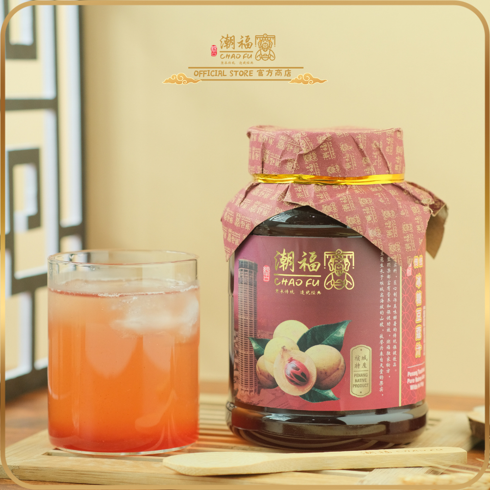 潮福 𝐂𝐡𝐚𝐨𝐅𝐮 传统冰糖红豆蔻汁 (浓缩含果肉) 𝐏𝐔𝐑𝐄 Red Nutmeg Juice With Pulp 800GM ...