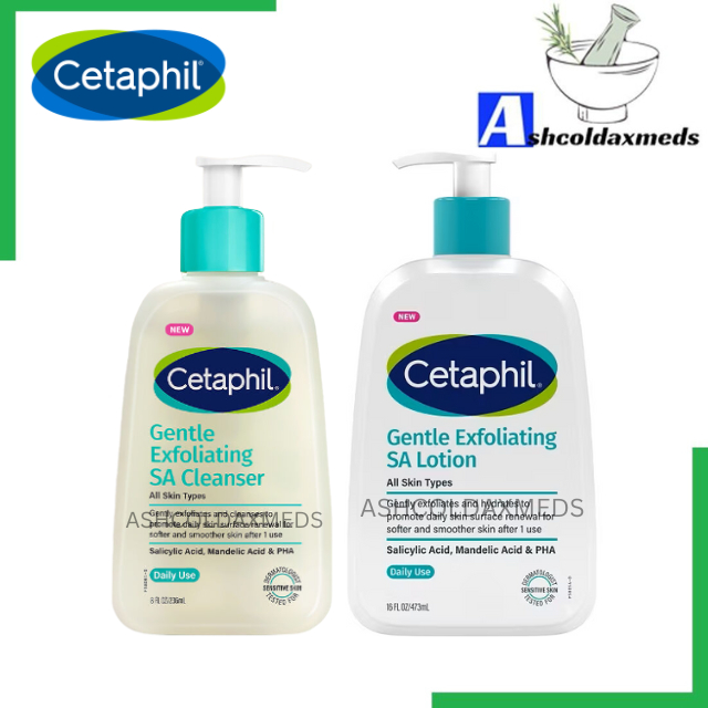 Cetaphil Gentle Exfoliating SA Cleanser/Lotion (236ml,473ml) | Shopee ...