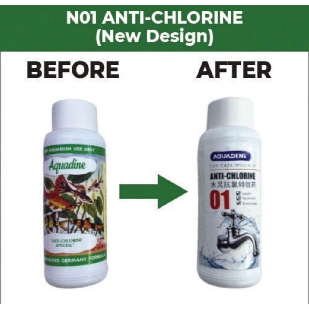 AQUADENE FISH CARE SPEACIALIST ANTI CHLORINE 200ML ANTI-CHLORINE ...
