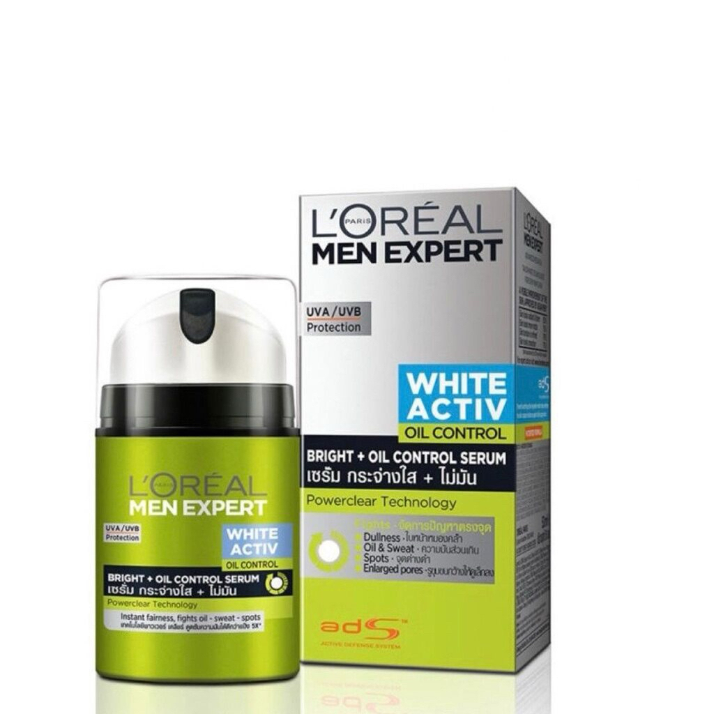 [No Box] Loreal Men Expert White Activ Oil Control Bright + Oil Control Serum 50ml | Shopee Malaysia