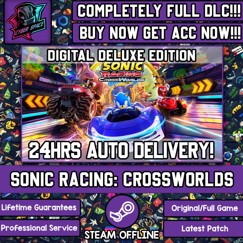Sonic Racing CrossWorlds [Auto Delivery] [Steam Offline] [Full DLC ...