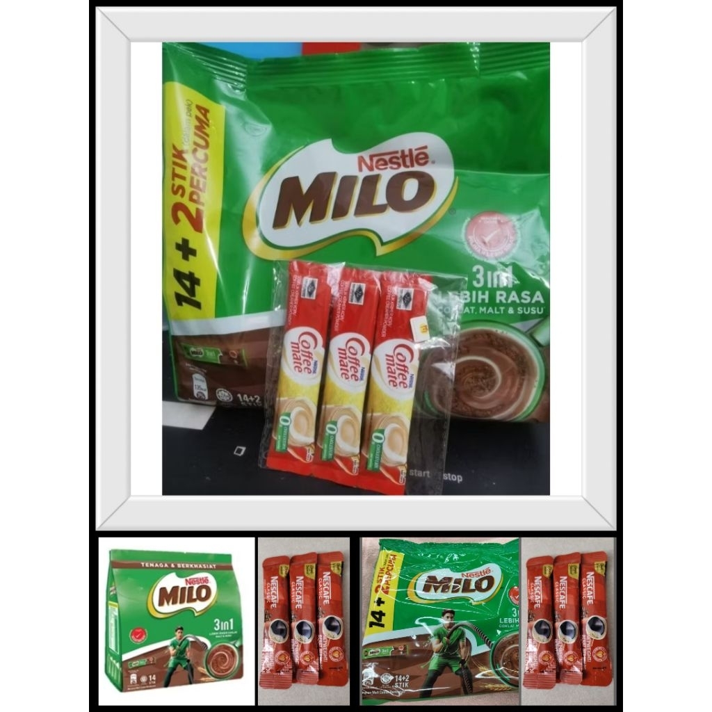Nestle Milo 3in1, 14+2 sticks or 14 sticks | Shopee Malaysia