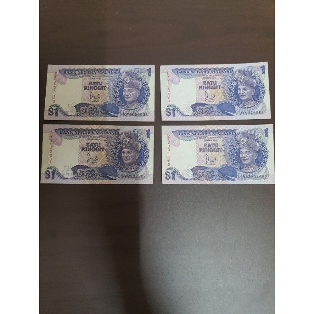 Wang kertas lama siri ke 6 RM1 x 4 pcs | Shopee Malaysia