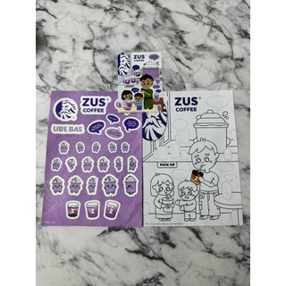 ZUS Coffee Ube Sticker & Colouring Set | Shopee Malaysia