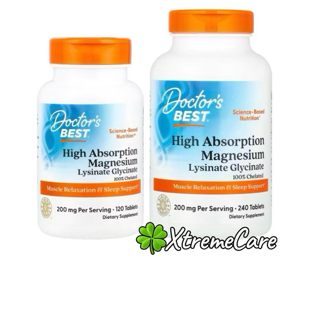 ready stock🍀Doctor's Best,High Absorption Magnesium 100% Chelated with ...