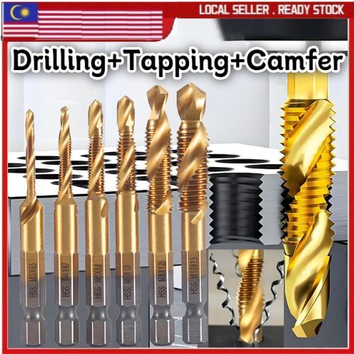 Mata Drilling Tapping Bits Set Titanium HSS Accurate Thread Metric ...