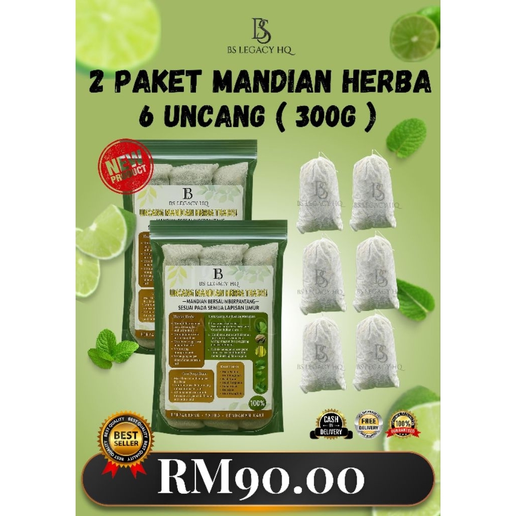 2 PAKET 6 UNCANG MANDIAN HERBA | Shopee Malaysia