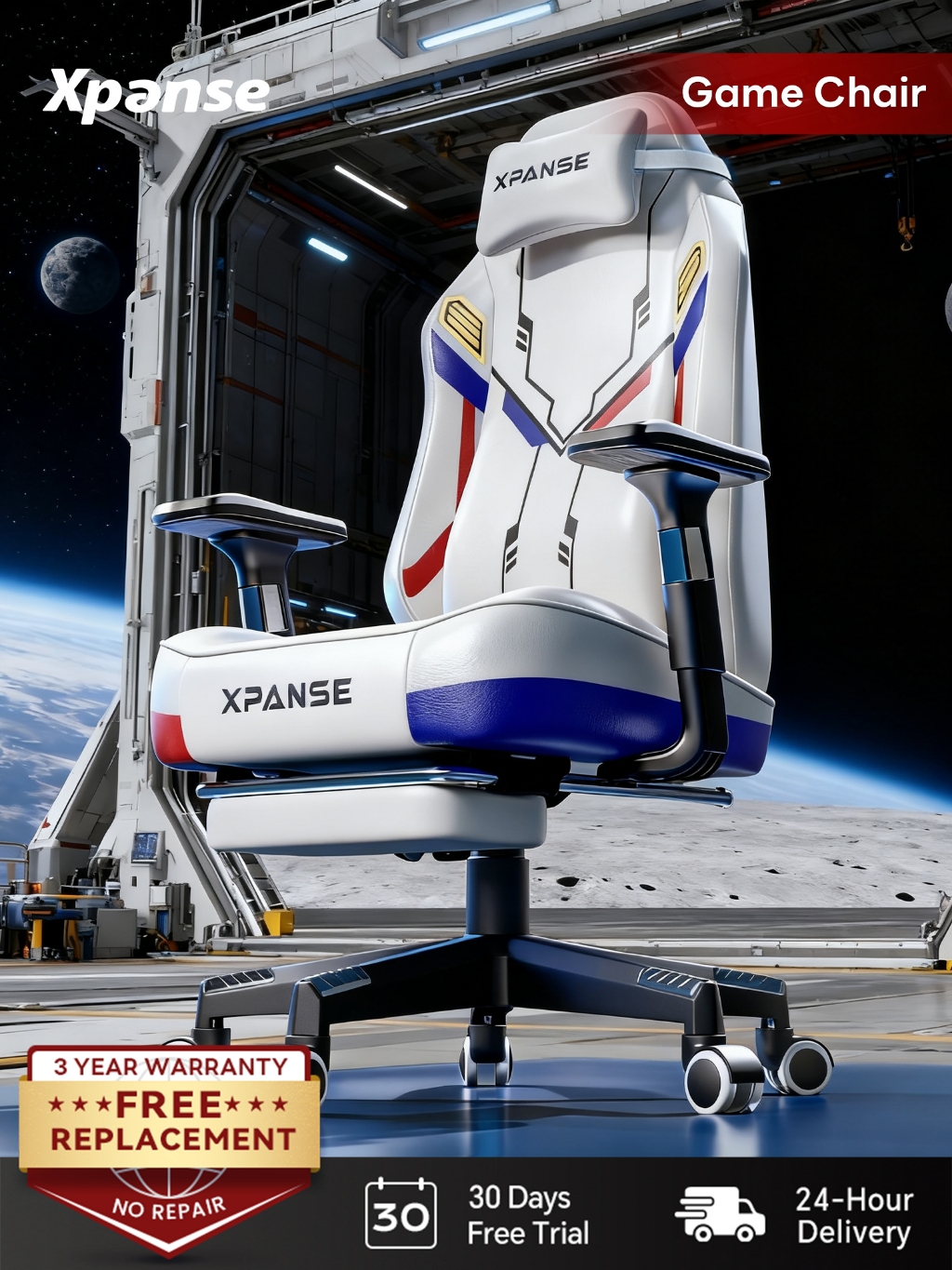 Xpanse XGundam Lean Gaming Chair Kerusi Gaming Office Ergonomic chair ...