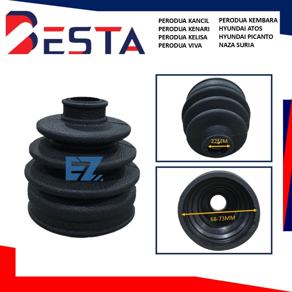 DRIVE SHAFT BOOT OUTER PERODUA KEMBARA KANCIL KELISA KENARI MYVI VIVA ...