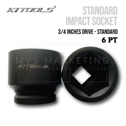 【3/4" x 56mm - 80mm】KI TOOLS IMPACT SOCKET 3/4 INCH DR. STD. LENGTH ...
