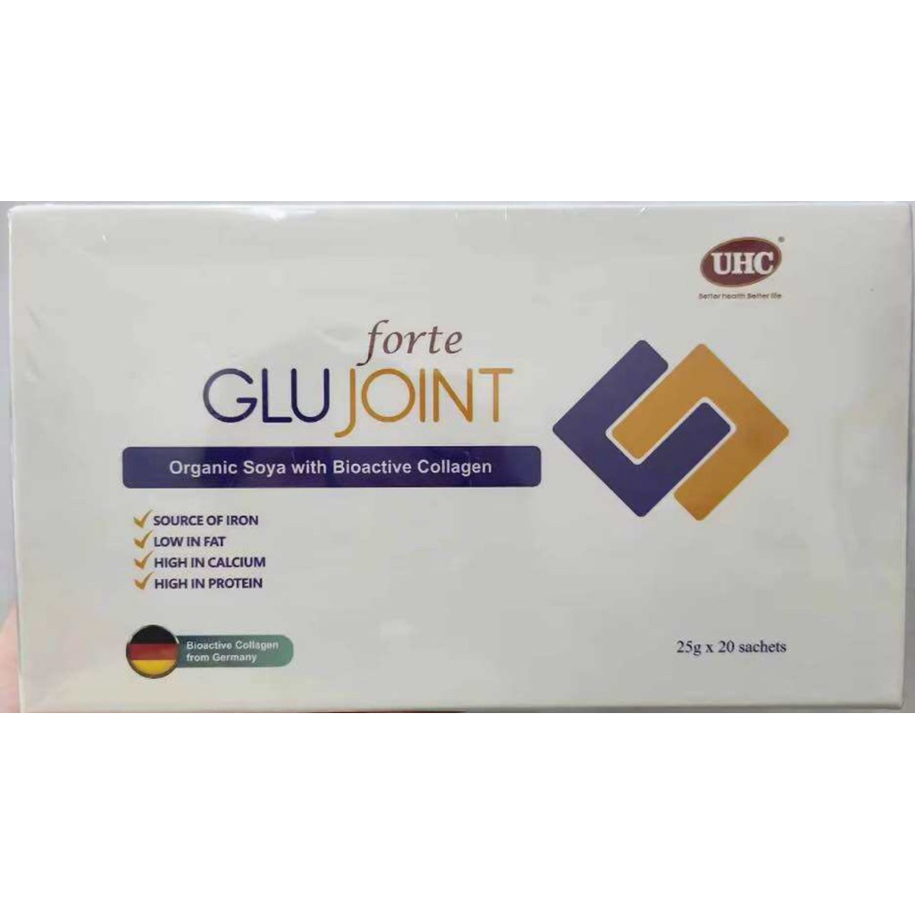 GLUJOINT FORTE ORGANIC SOYA WITH COLLAGEN SACHETS 25G X 20'S | Shopee ...