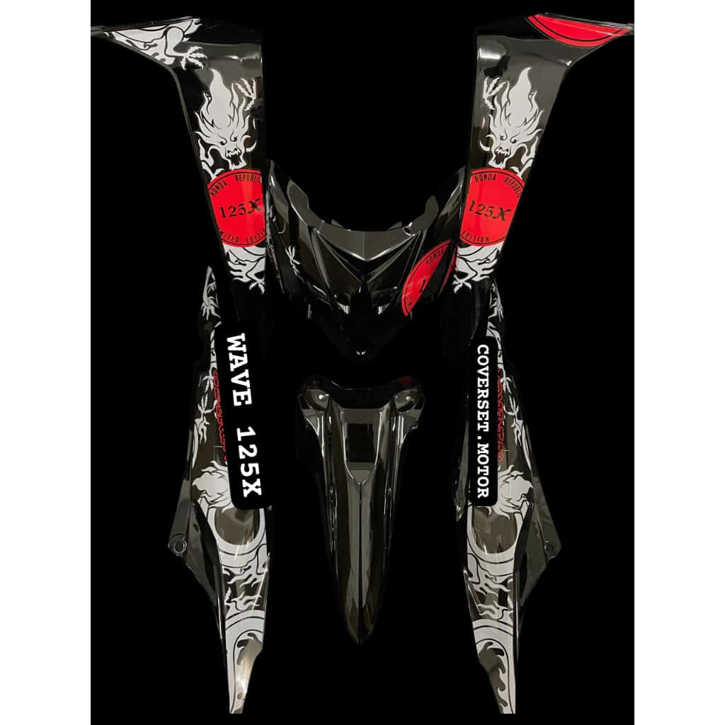 BODY COVER COVERSET HONDA WAVE 125X ULTIMO NAGA DRAGON WAVE 125X SNIPER ...