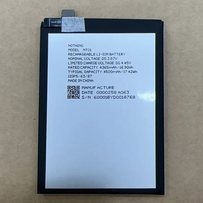 33W Fast Charge NEW ORI Long Lasting Stable Battery NT01 for Nothing ...