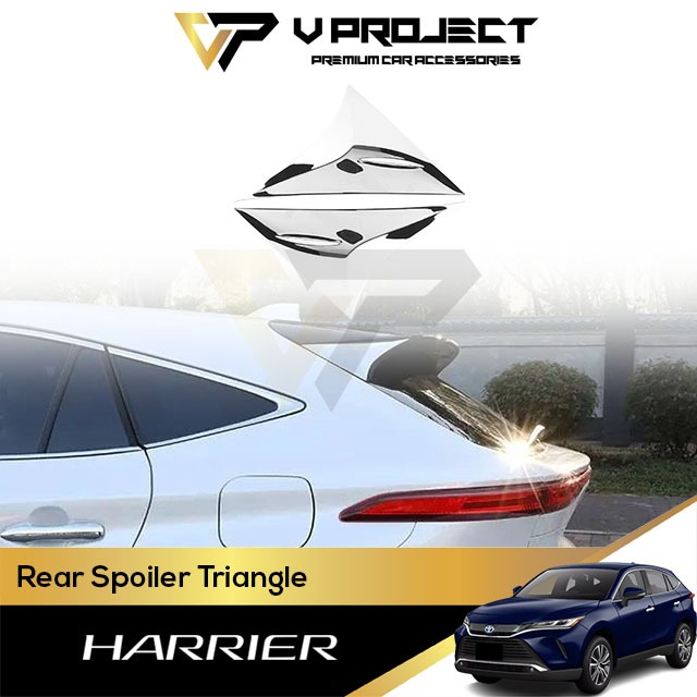 Toyota Harrier XU80 4th Gen (2020-2025) Rear Spoiler Triangle Chrome ...