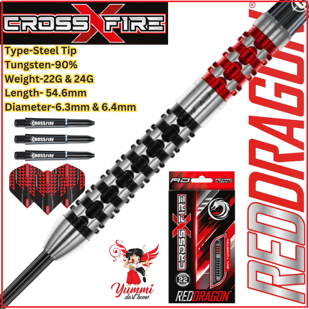 Red Dragon Dart Steel Tip CrossFire 22G & 24G | Shopee Malaysia