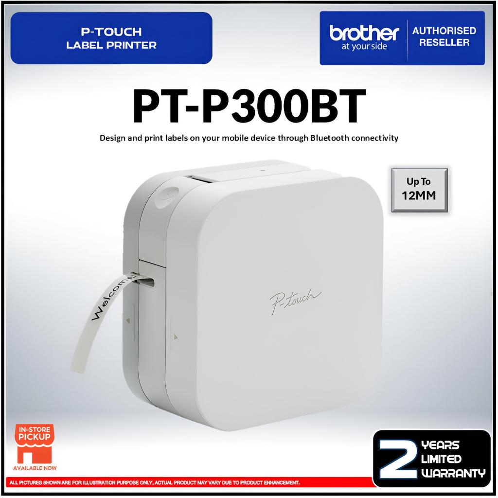 Brother PT-P300BT Sleek and Stylish Bluetooth Label Printer - Print up ...