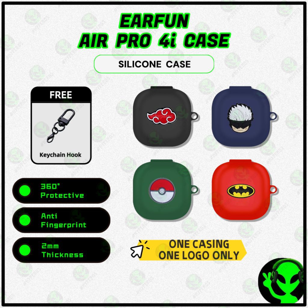 EarFun Air Pro 4i Case Wireless Earbud Protective Shell Soft Silicone ...